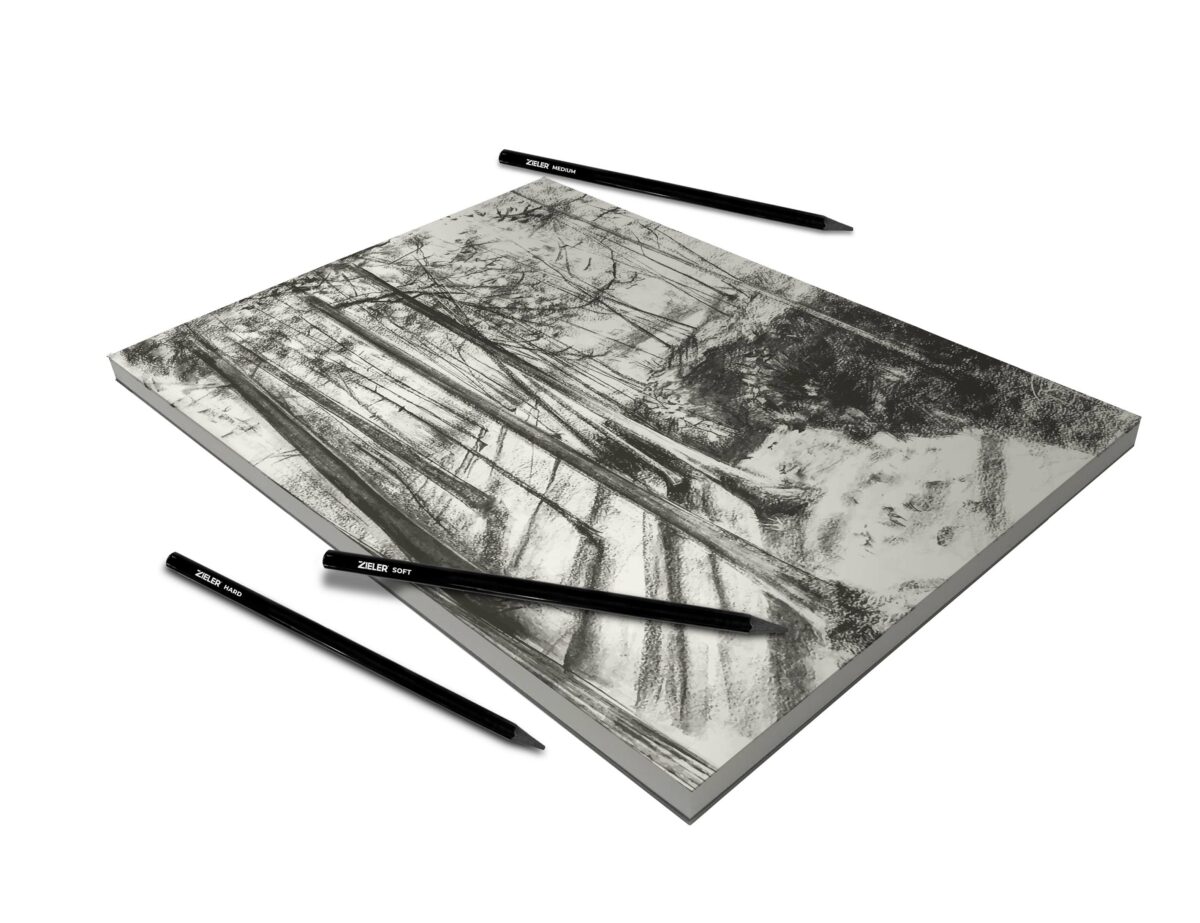 Charcoal Drawing Introductory Gift Tin Set | Zieler